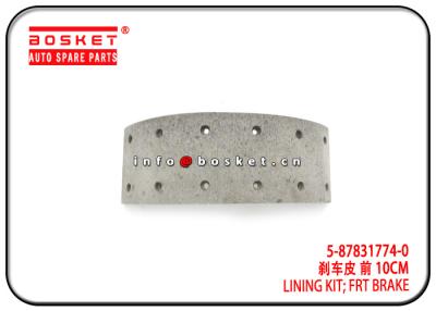 China ISUZU 5878317740 5878700280 Front Brake Lining Kit for 4HF1 K4459 NPR66 2.26kg for sale