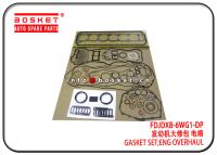 China Isuzu 6WG1 Engine Overhaul Gasket Set FDJDXB6WG1DP 130mm Bore Heavy Duty Truck Parts for sale