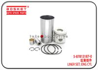 China ISUZU 4JB1 NKR55 Engine Cylinder Liner Set 5-87813187-0 5878131870 for sale