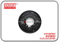 China ISUZU 8971687480 8-97168748-0 Rear Brake Back Plate for NPR 4HK1 5.784kg for sale