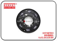 China ISUZU 8-97168750-0 8971687500 Rear Brake Back Plate for NPR 4HK1 5.764kg for sale