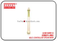 China Isuzu CXZ 6WG1 Rear Main Leaf Spring Center Bolt 8-98156981-0 8981569810 for sale