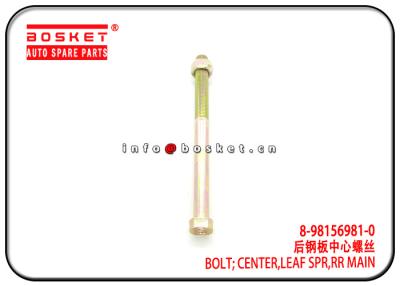 China Isuzu CXZ 6WG1 Rear Main Leaf Spring Center Bolt 8-98156981-0 8981569810 for sale