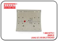 China Standard Rear Brake Lining Set for ISUZU 6WF1 CYZ EXZ 1883107751 1471260930 for sale