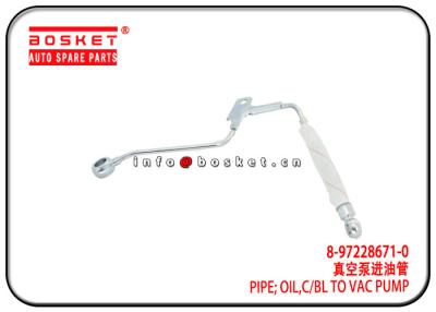 China ISUZU 4HE1 NPR Cylinder Block to Vacuum Pump Oil Pipe 8-97228671-0 8972286710 for sale