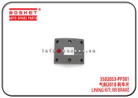 China ISUZU 700P Rear Brake Lining Kit 3502053-PP301 3502053PP301 Brake Parts for sale