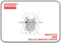 China ISUZU 4JB1 4JB1T 4JG1 Standard Crankshaft Metal Kit M4651A1-0.25 M4651A10.25 for sale