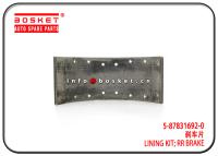 China ISUZU NKR 700P Rear Brake Lining Kit 5-87831692-0 5878316920 2.7kg for sale
