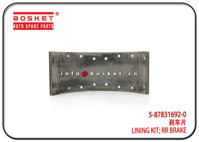 China ISUZU NKR 700P Rear Brake Lining Kit 5-87831692-0 5878316920 2.7kg for sale