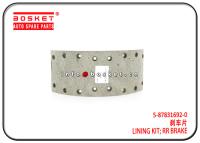 China Isuzu 5878316920 Rear Brake Lining Kit for 700P NKR 2.7kg for sale