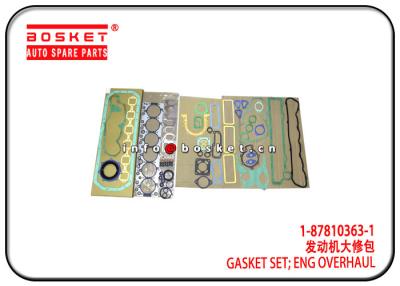 China Isuzu 6BD1 Engine Overhaul Gasket Set 1-87810363-1 1878103631 1.9kg for sale