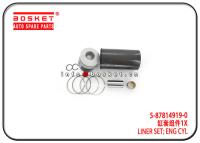 China ISUZU 4HE1 NQR70 Engine Cylinder Liner Set 5-87814919-0 5878149190 3.75kg for sale