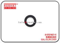 China Isuzu 8-97074651-0 8970746510 Rear Cover Oil Seal for 4JB1 NKR55 0.03kg for sale