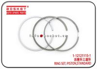 China Standard Piston Ring Set 1121211151 1-12121115-1 for Isuzu 6BG1T FSR12 Engine for sale
