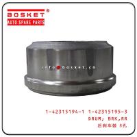 China ISUZU CXZ Rear Brake Drum 1-42315194-1 1-42315195-3 1423151941 1423151953 46.5kg Heavy Duty for sale