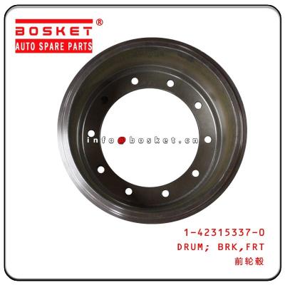 China ISUZU 10PE1 CXZ81K Front Brake Drum 1-42315337-0 1423153370 38.7kg Truck Chassis Parts for sale