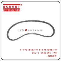 China ISUZU 4JH1 Cooling Fan Belt 8973151530 5876100630 for NKR77 NHR NPR 0.154kg for sale