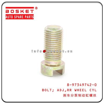 China Isuzu 4HK1 700P NKR NPR Rear Wheel Cylinder Adjuster Bolt 8-97349742-0 8973497420 for sale