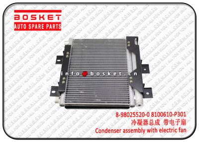 China Isuzu 700P 4HK1 Condenser Assembly with Electric Fan 8980255200 8100610P301 for sale
