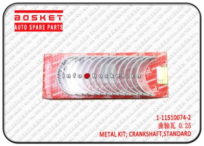 China Standard Crankshaft Metal Kit 1115100742 1-11510074-2 for Isuzu 6BG1 6BD1 FRR FSR for sale