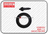 China Isuzu NPR Final Drive Gear Set 8970831260 8-97083126-0 16.1kg Truck Chassis Parts for sale