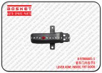 China Isuzu 100P Front Door Inside Lever Assembly 8978666011 8-97866601-1 0.035kg for sale