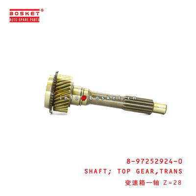 China ISUZU NKR77 4JH1 Transmission Top Gear Shaft 8972529240 2.5kg for sale
