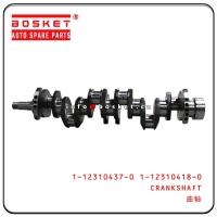 China Forged Steel Crankshaft 1-12310437-0 1-12310418-0 for Isuzu FSR113 6BD1 Engine 54.5kg for sale