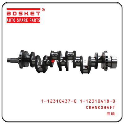China Forged Steel Crankshaft 1-12310437-0 1-12310418-0 for Isuzu FSR113 6BD1 Engine 54.5kg for sale