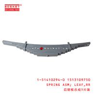 China ISUZU CXZ CYZ EXZ 6WF1 Rear Leaf Spring Assembly 1514102940 1513109750 75kg for sale