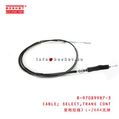 China ISUZU NKR55 4JB1 MSB5M Transmission Control Select Cable 3 L=2684 8970899873 for sale