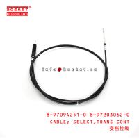 China ISUZU 4HF1 4HG1 Transmission Control Select Cable 8970942510 8972030620 for sale