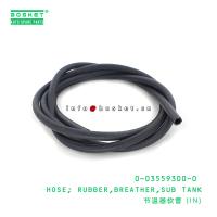 China Sub Tank Breather Rubber Hose 0035593000 for ISUZU CVZ CXZ CYZ 0.38kg for sale