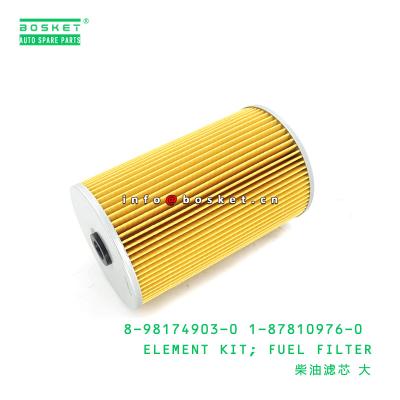 China ISUZU Fuel Filter Element Kit 1878109760 8981749030 for CVZ CXZ51K 6WF1 VC46 for sale