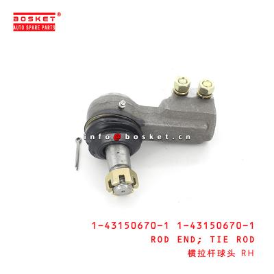 China Tie Rod End RH 1-43150670-1 1431506701 For ISUZU FSR Steering Rod End for sale