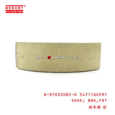 China Front Brake Shoe 8970350850 5471100591 for ISUZU NKR55 4JB1 1.45kg for sale