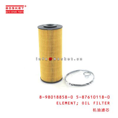 China Oil Filter Element 8980188580 5876101180 for ISUZU NKR NPR 4JJ1 Engine 0.14kg for sale