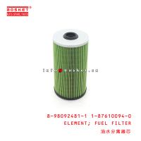 China Fuel Filter Element 8980924811 1876100940 for ISUZU 4HK1 Engine 0.34kg for sale