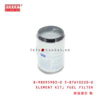 China Fuel Filter Element Kit 8980959830 5876102200 for ISUZU NPR75 4HK1 Engine for sale