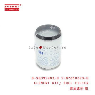 China Fuel Filter Element Kit 8980959830 5876102200 for ISUZU NPR75 4HK1 Engine for sale