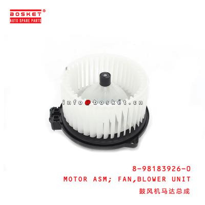 China Blower Unit Fan Motor Assembly 8981839260 for ISUZU VC46 700P 4HK1 12V for sale