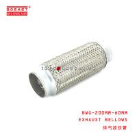 China BWG 200mm 60mm Exhaust Bellows for Isuzu Trucks Heavy Duty Replacement for sale
