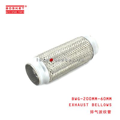 China BWG 200mm 60mm Exhaust Bellows for Isuzu Trucks Heavy Duty Replacement for sale