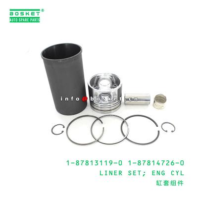 China ISUZU 700P 4HK1 Engine Cylinder Liner Set 1-87813119-0 1878131190 1878147260 for sale