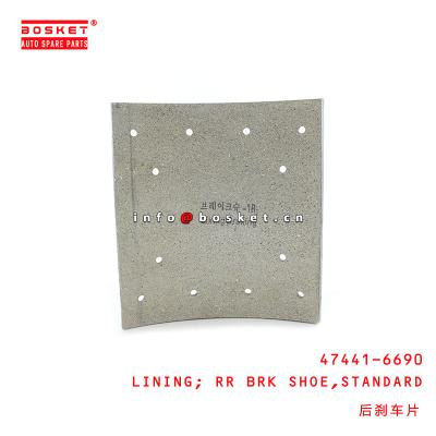 China Hino Truck 47441-6690 Standard Rear Brake Shoe Lining 15-20 Days Delivery for sale