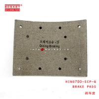 China HINO700-SCP-Q Brake Pads for HINO 700 Truck Heavy Duty Friction Material for sale