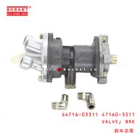 China HINO 700 E13C Brake Valve S4716-03311 47160-3311 24V Air Brake Control Valve for sale
