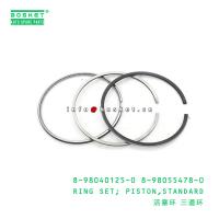 China Standard Piston Ring Set 8980401250 8980554780 for ISUZU 700P 4HK1 4HG1 Engine for sale