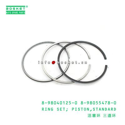 China Standard Piston Ring Set 8980401250 8980554780 for ISUZU 700P 4HK1 4HG1 Engine for sale