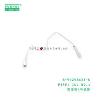 China Injection No.4 Pipe 8982986310 for ISUZU NPR75 4HK1T Engine for sale